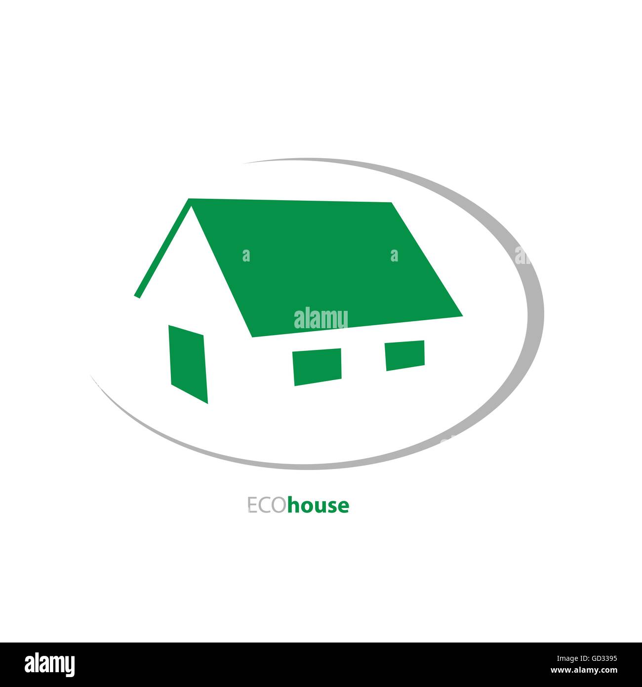 eco house art vector illustration Stock Vector Image & Art - Alamy