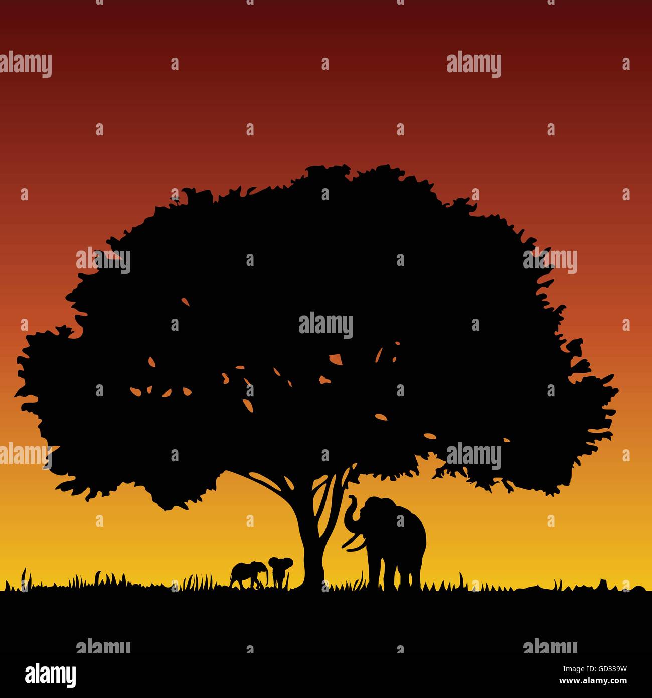 Elephant Vector Vectors High Resolution Stock Photography and Images ...
