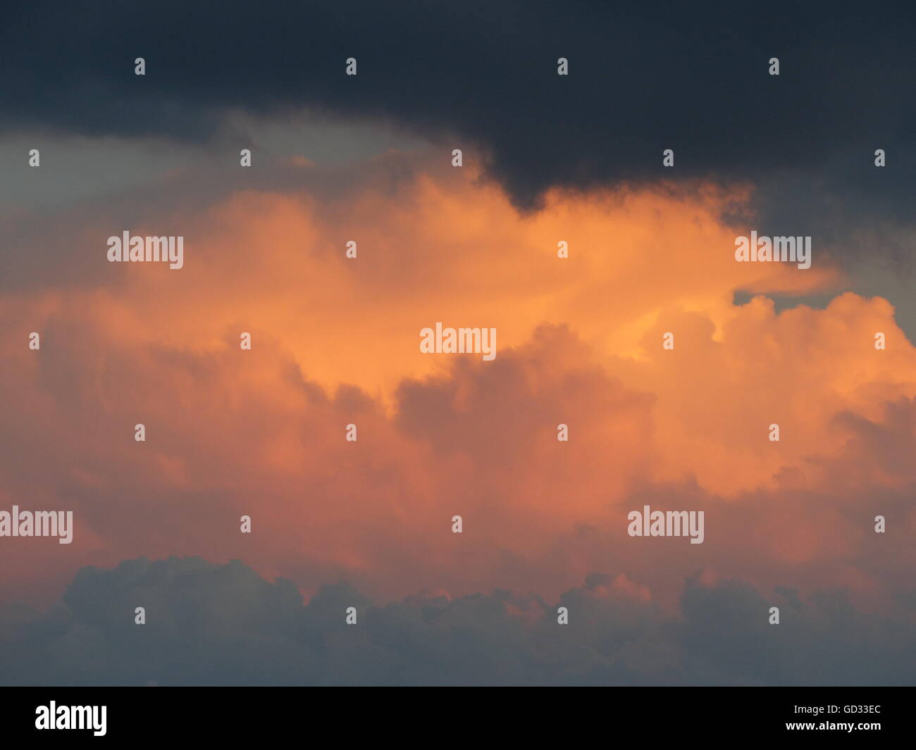 cloud, cumulus nimbus, evening, red, biblical, sunset, evening, The ...