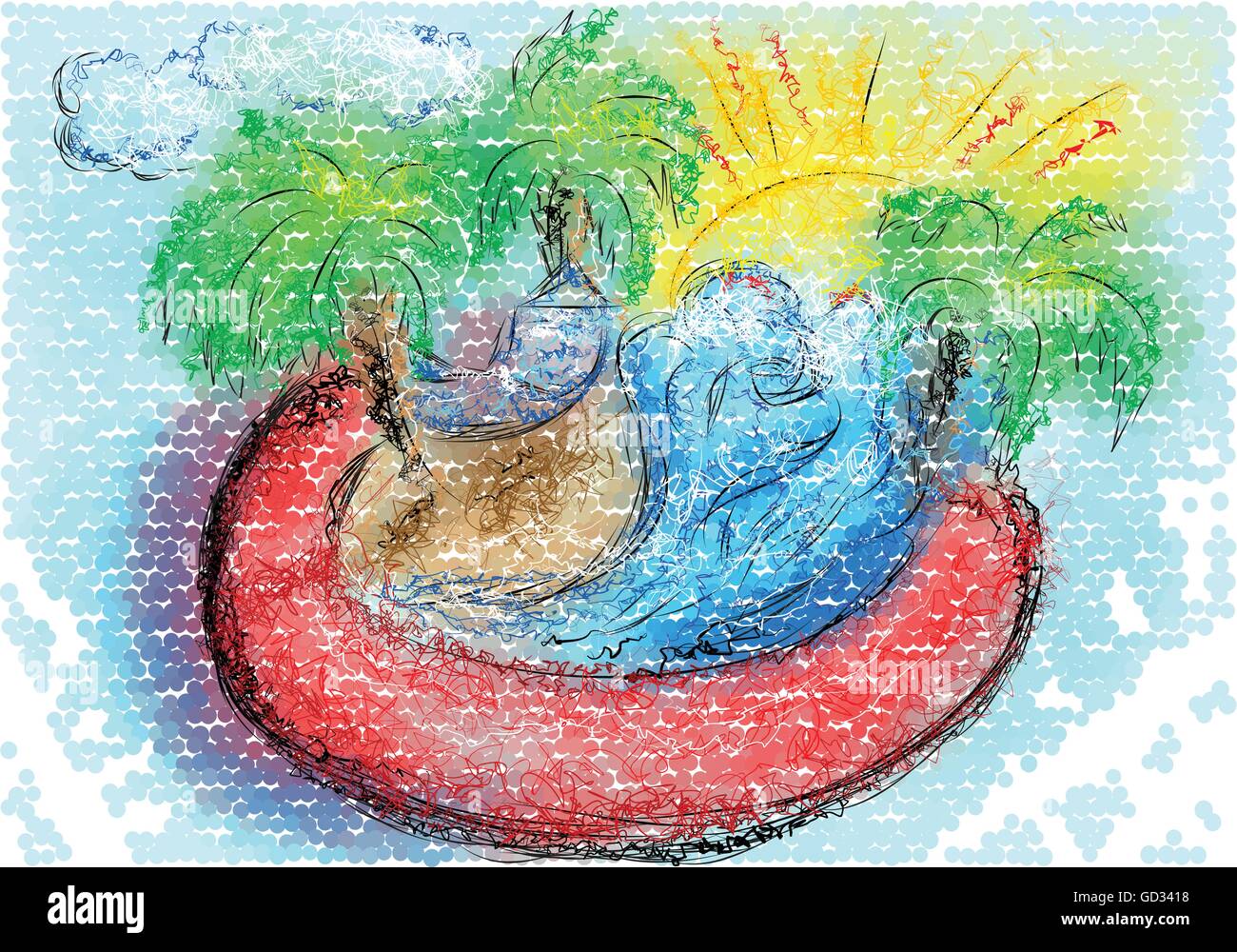 Vacation season Stock Vector Images - Alamy