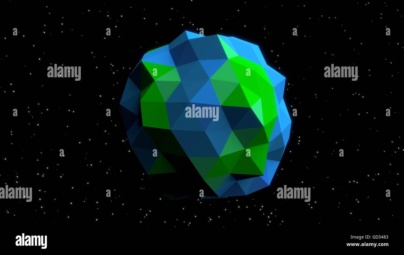 Earth 3D Mosaic Stock Photo - Alamy