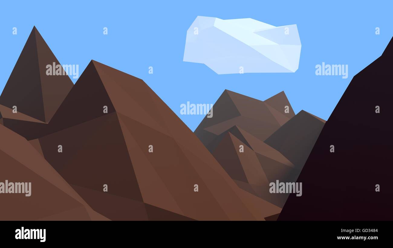 Simple mountain shapes hi-res stock photography and images - Alamy