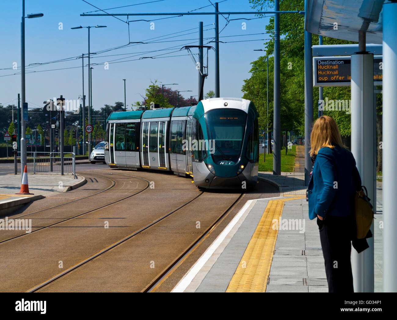 Nottingham tram network hi-res stock photography and images - Alamy