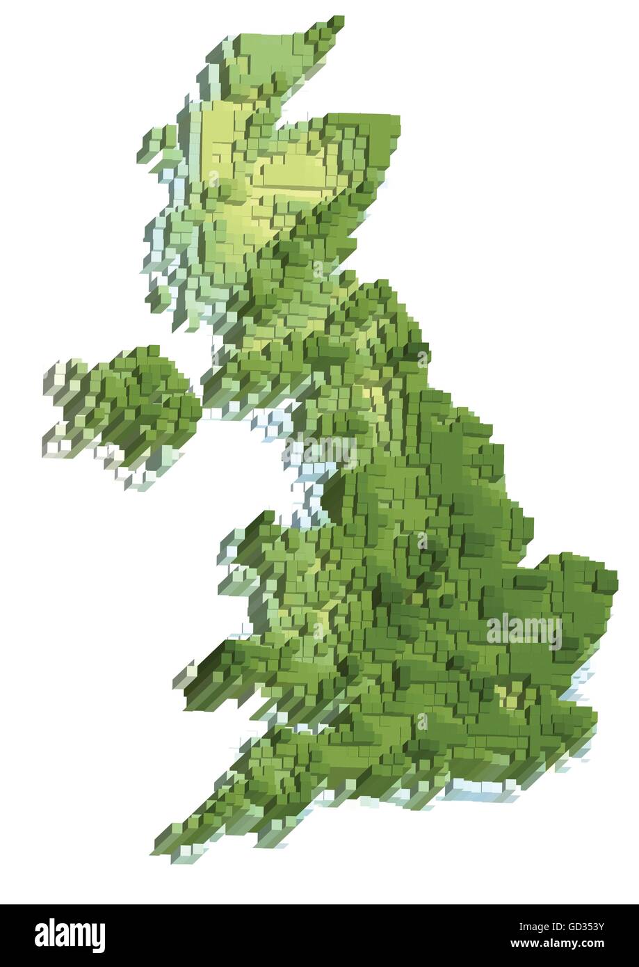Uk abstract map hi-res stock photography and images - Alamy
