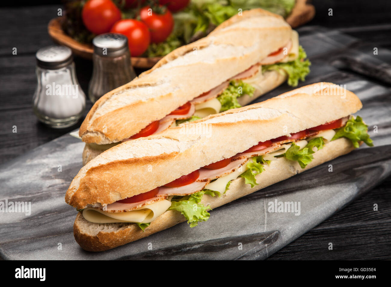 Panini grilled sandwich Stock Photo - Alamy