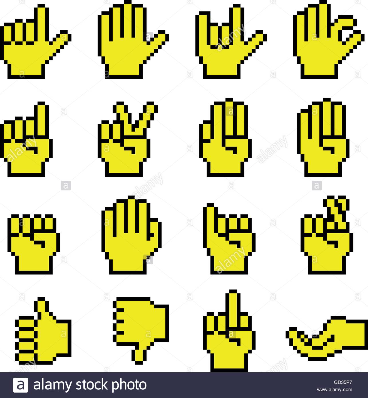 Hand Pixel Stock Photos & Hand Pixel Stock Images - Alamy