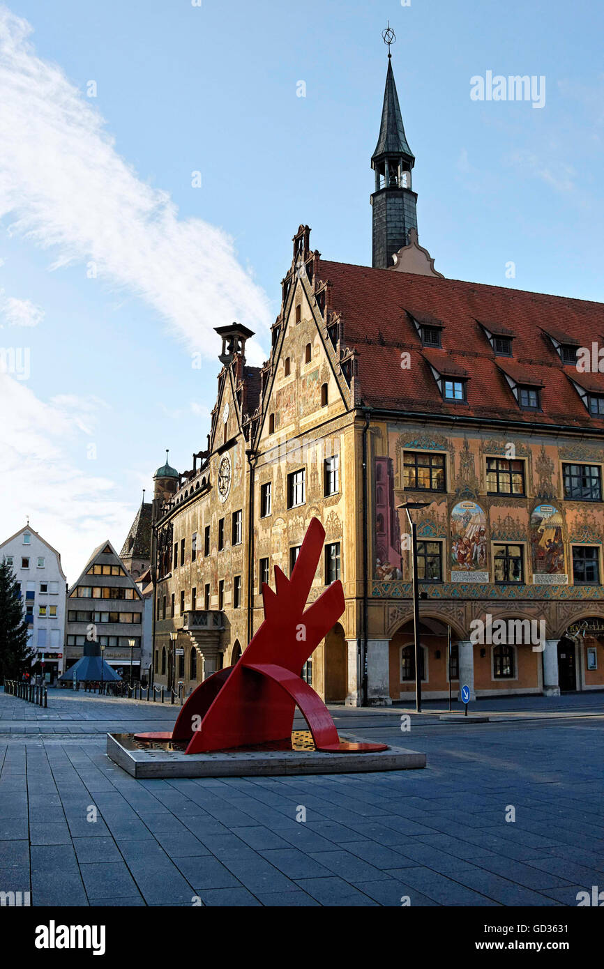 Ulm Rathaus ( Townhall ), Ulm Baden-Wuerttemberg Germany Europe Stock ...