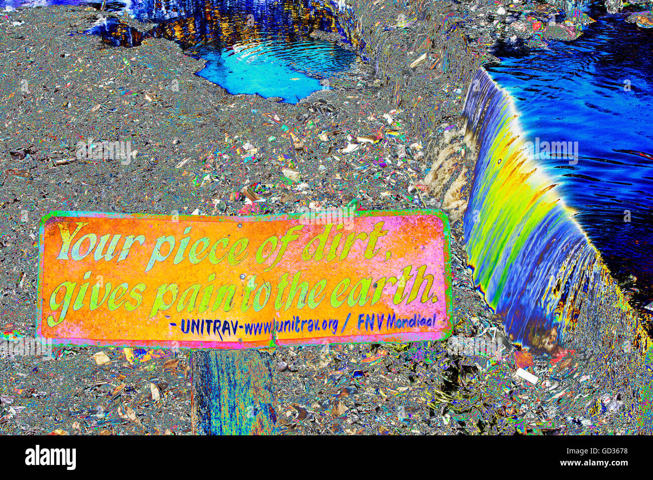 The Bishnumati river running through Kathmandu in Nepal. The river is ...