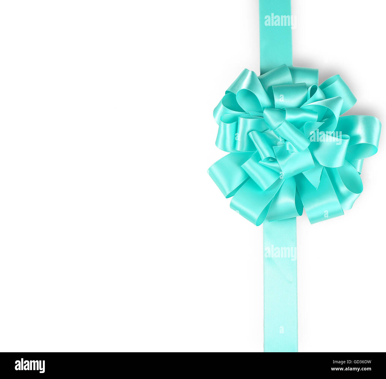 Turquoise and white ribbon Cut Out Stock Images & Pictures - Alamy