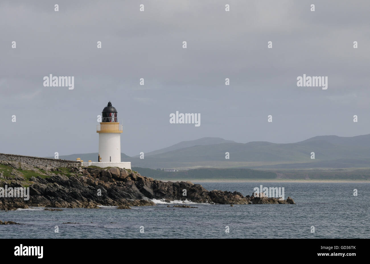 Rubh' an Duin Lighthouse, Loch Indaal House and Loch Indaal. Port ...