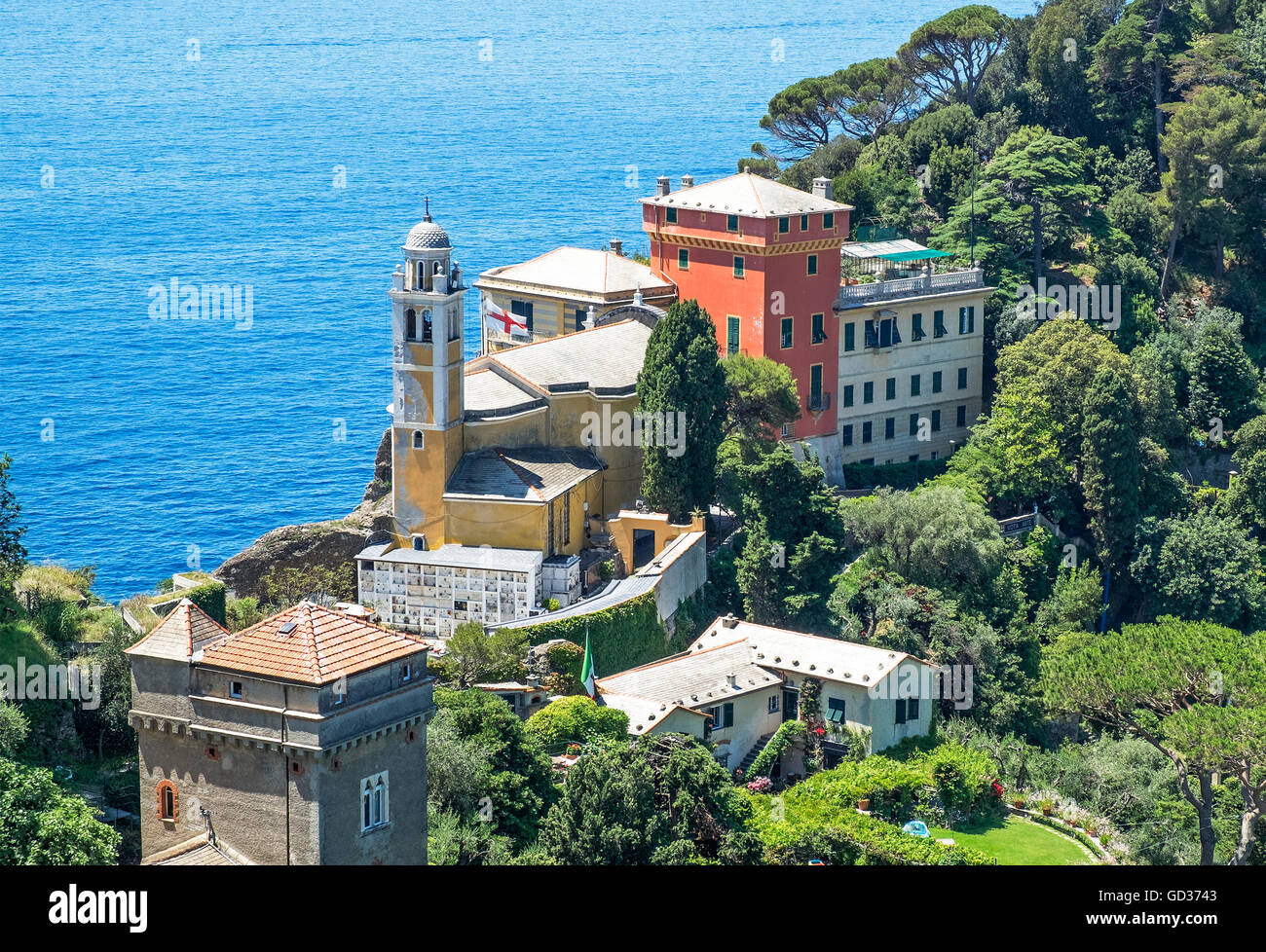 Church st george portofino liguria italy hi-res stock photography and ...