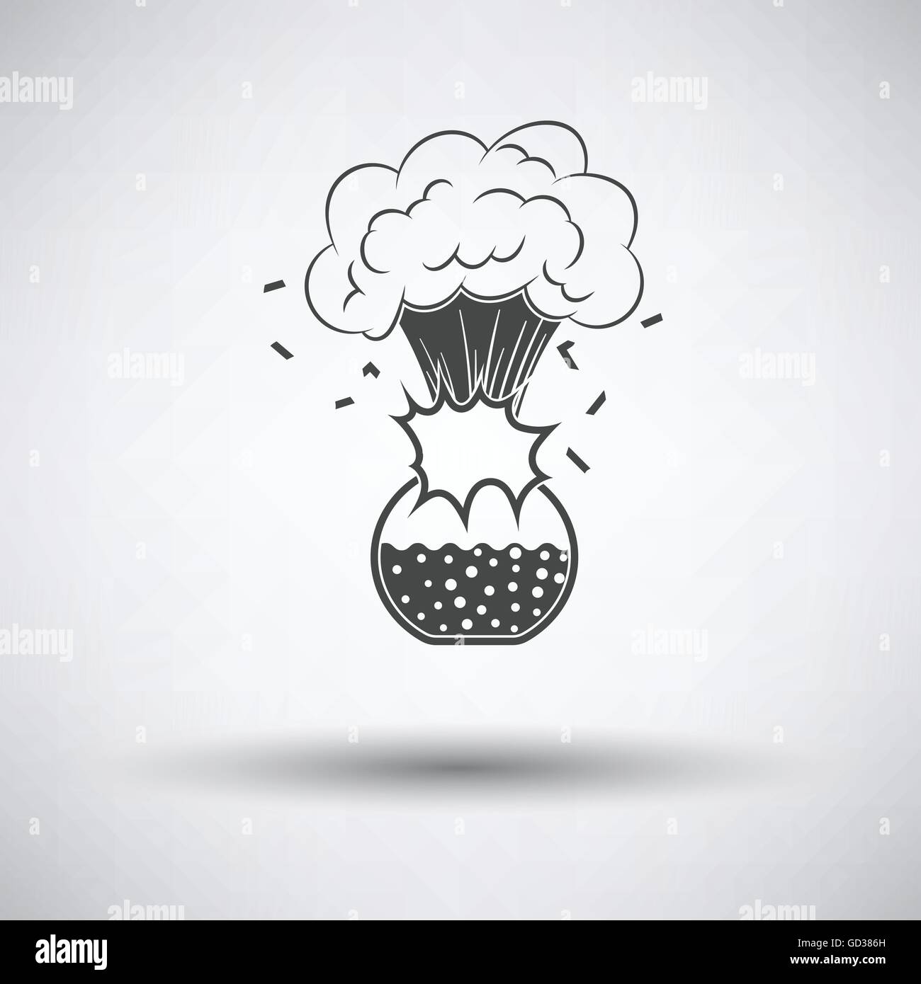Chemistry experiment smoke classroom Stock Vector Images - Alamy