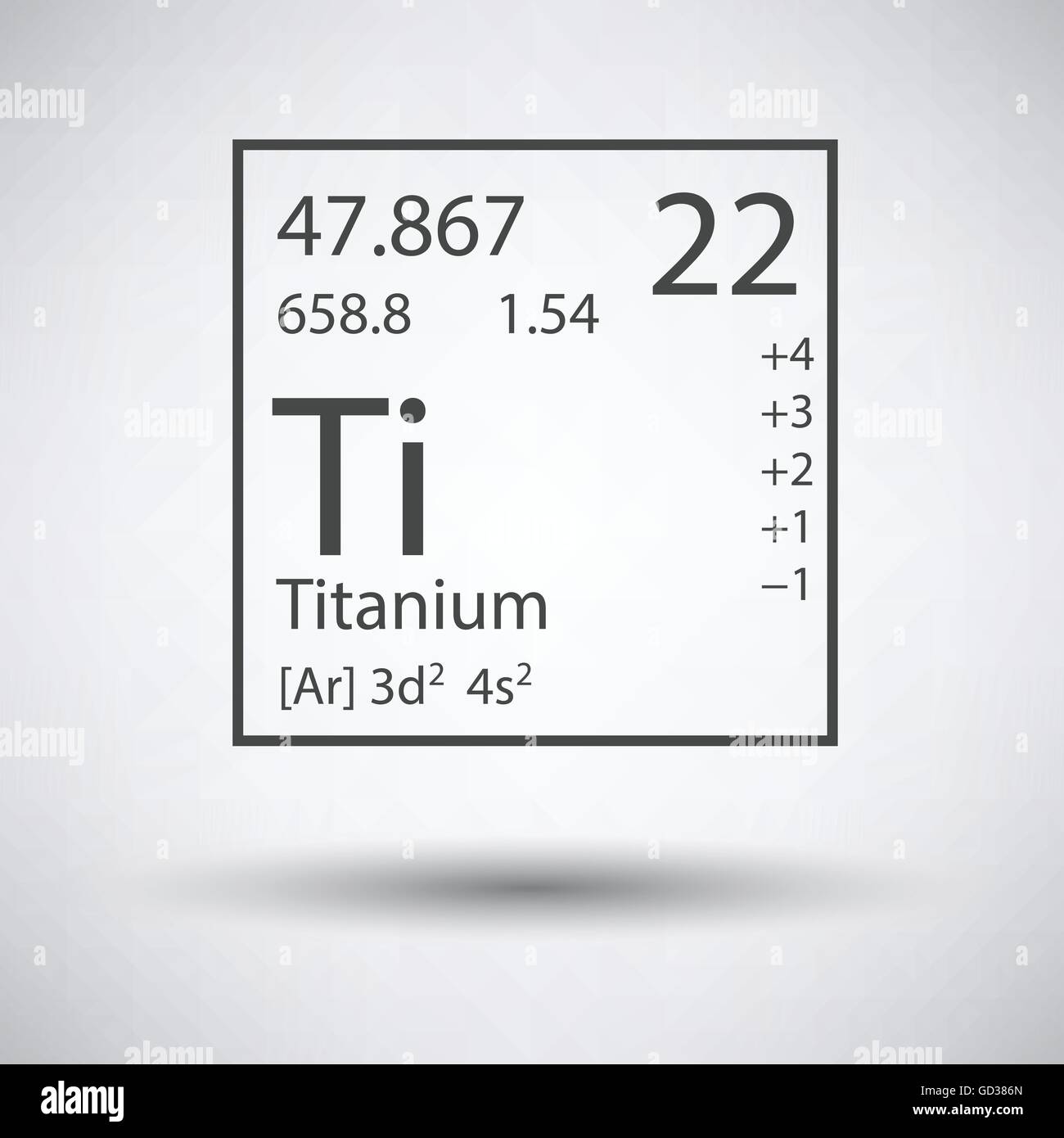 Icon of chemistry element Stock Vector Image & Art - Alamy