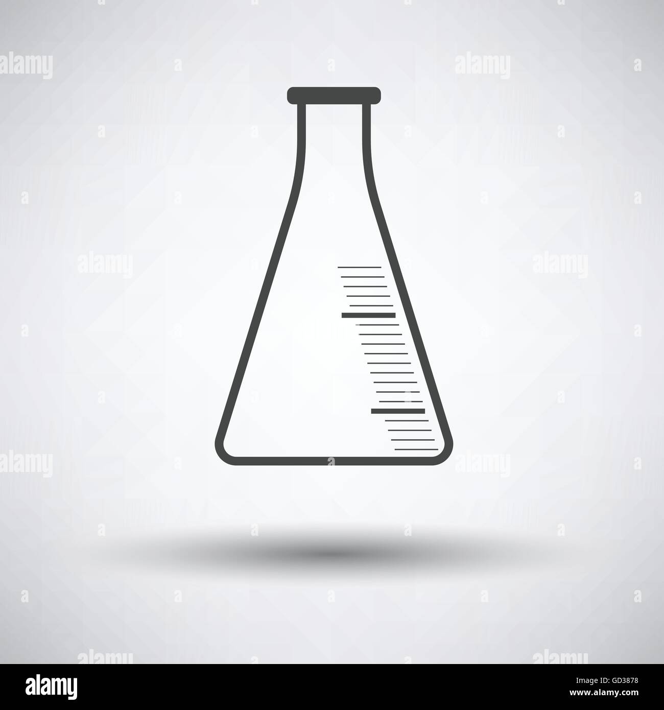 Icon of chemistry cone flask Stock Vector Image & Art - Alamy