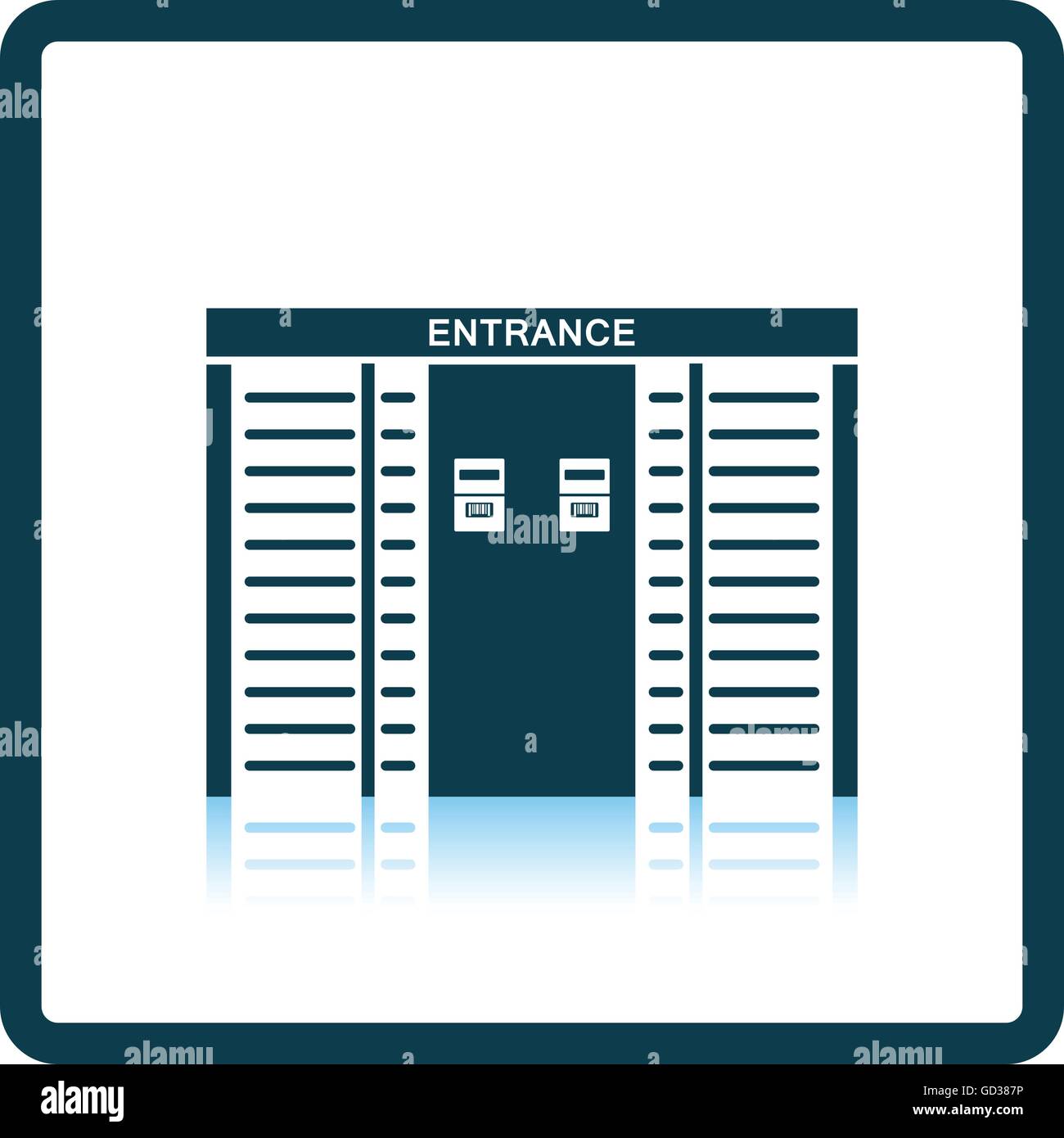 Football stadium turnstile Stock Vector Images - Alamy