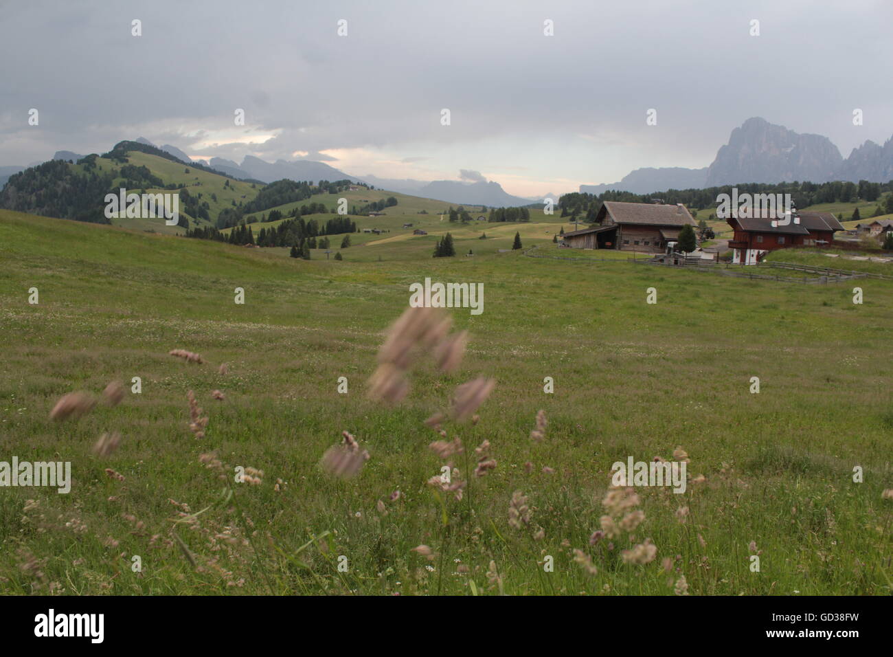seiser alm panorama Stock Photo - Alamy