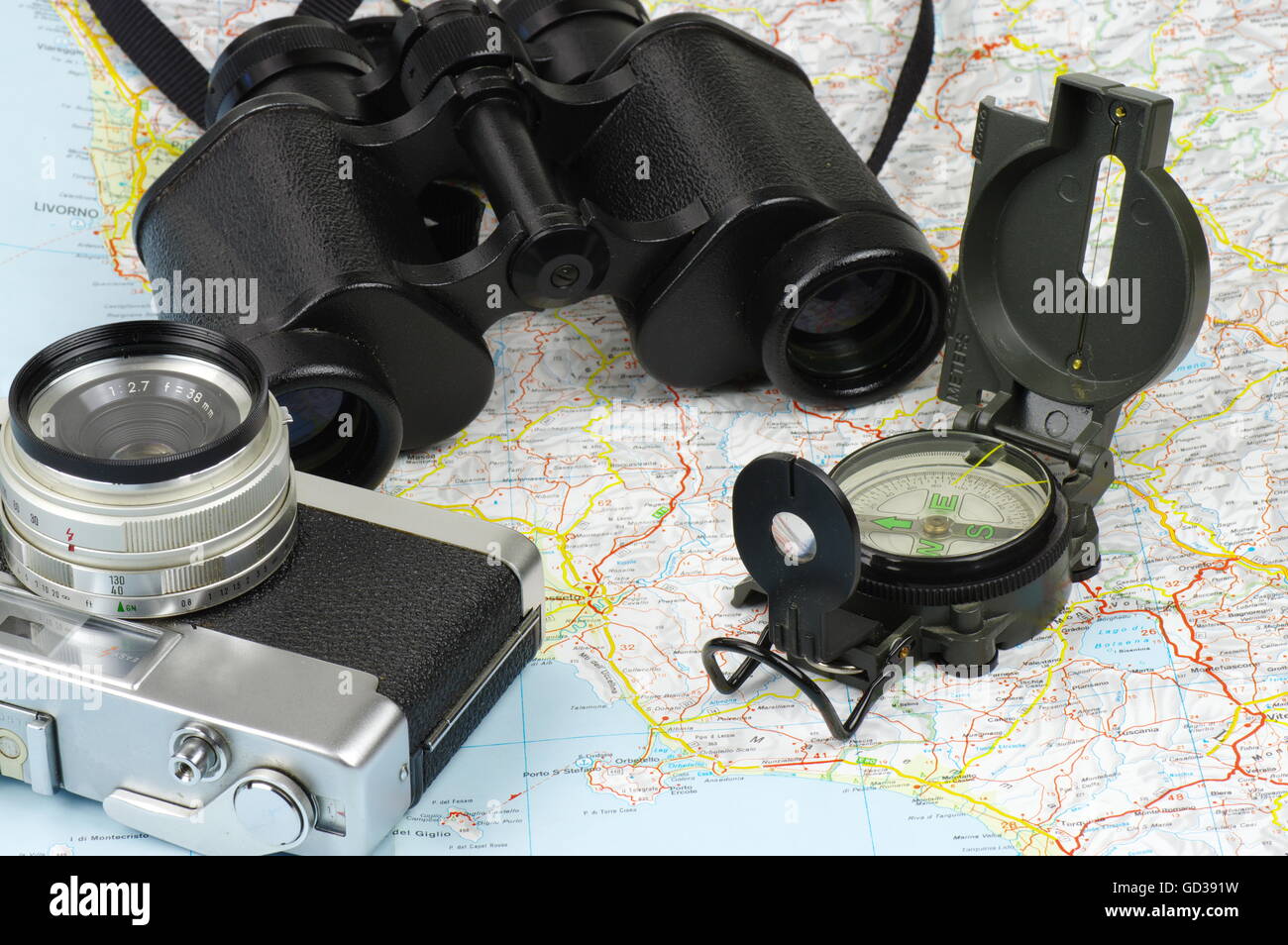 Analog map hi-res stock photography and images - Alamy