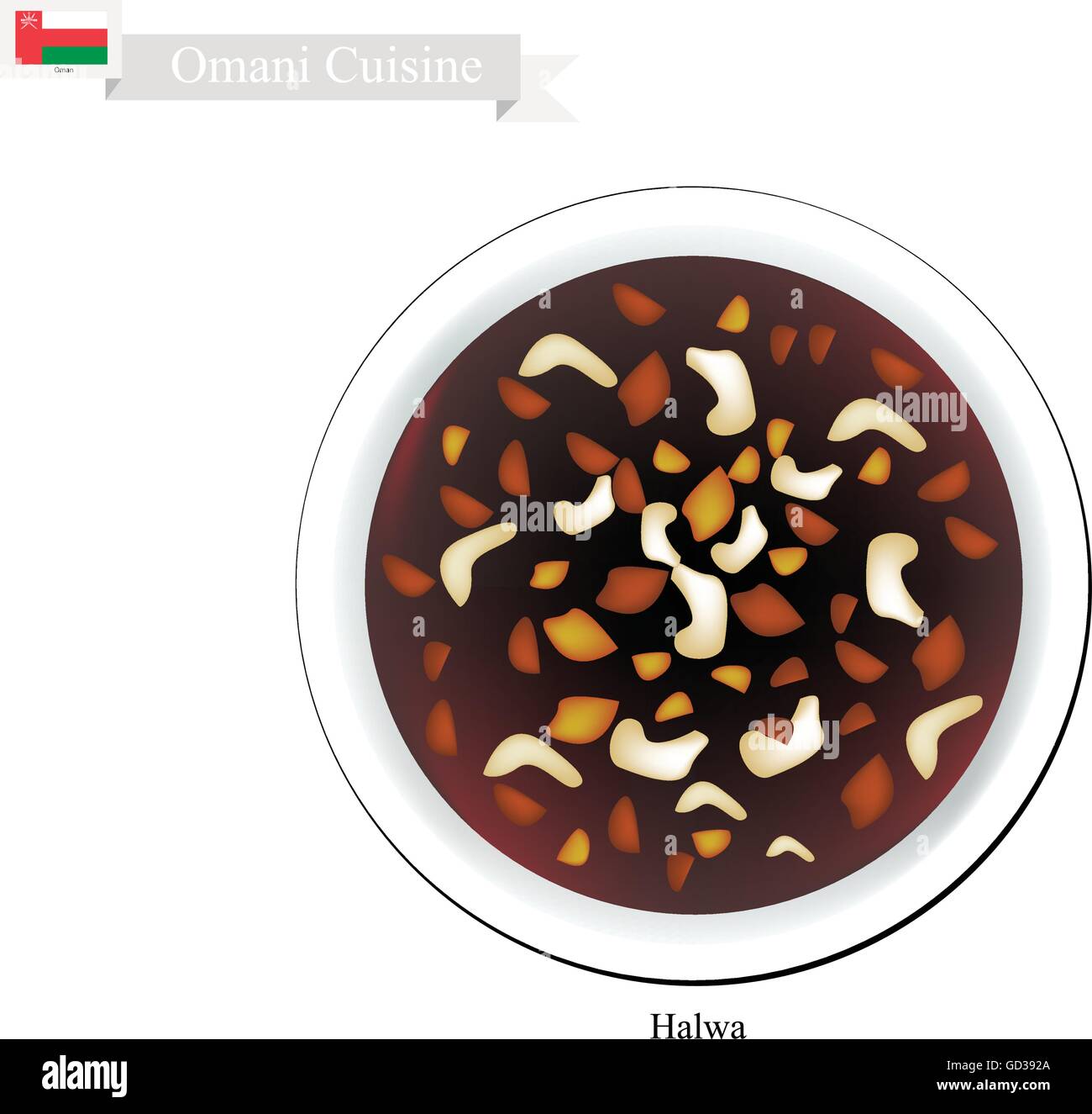 Almond halva Stock Vector Images - Alamy