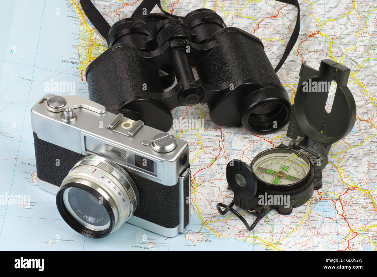 Analog map hi-res stock photography and images - Alamy