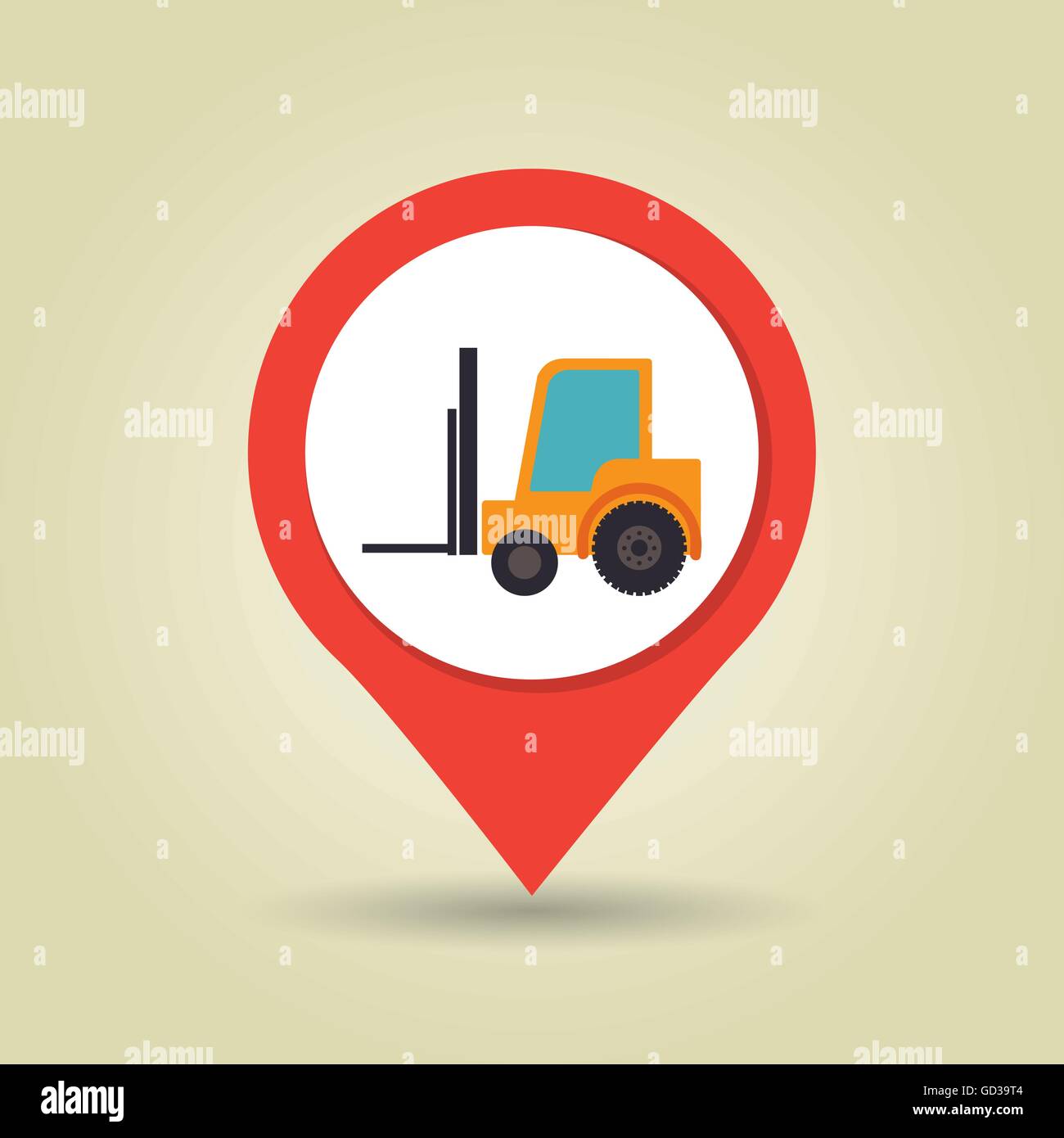 Forklift stacker Stock Vector Images - Alamy