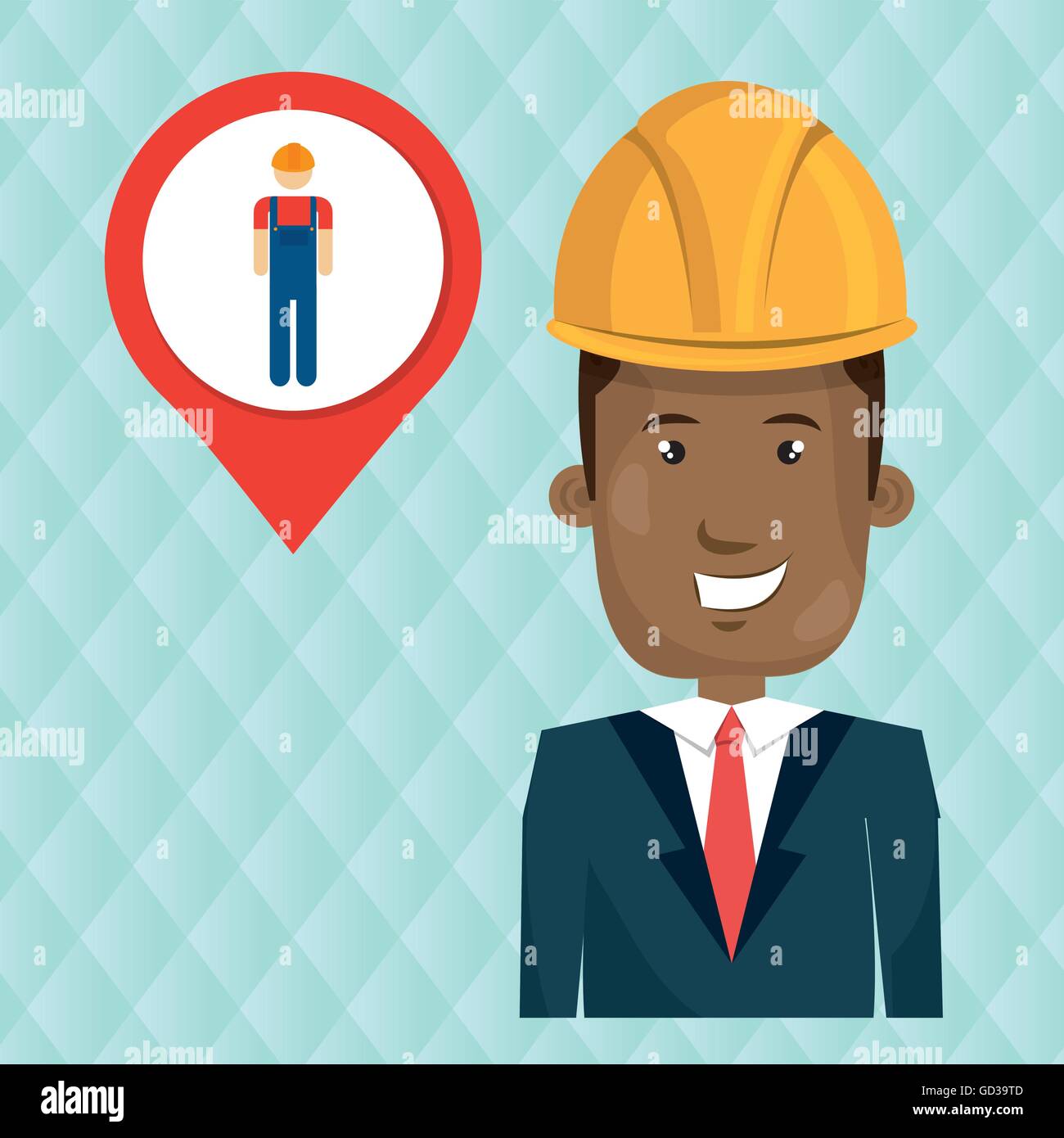 Team industrial workers standing Stock Vector Images - Alamy