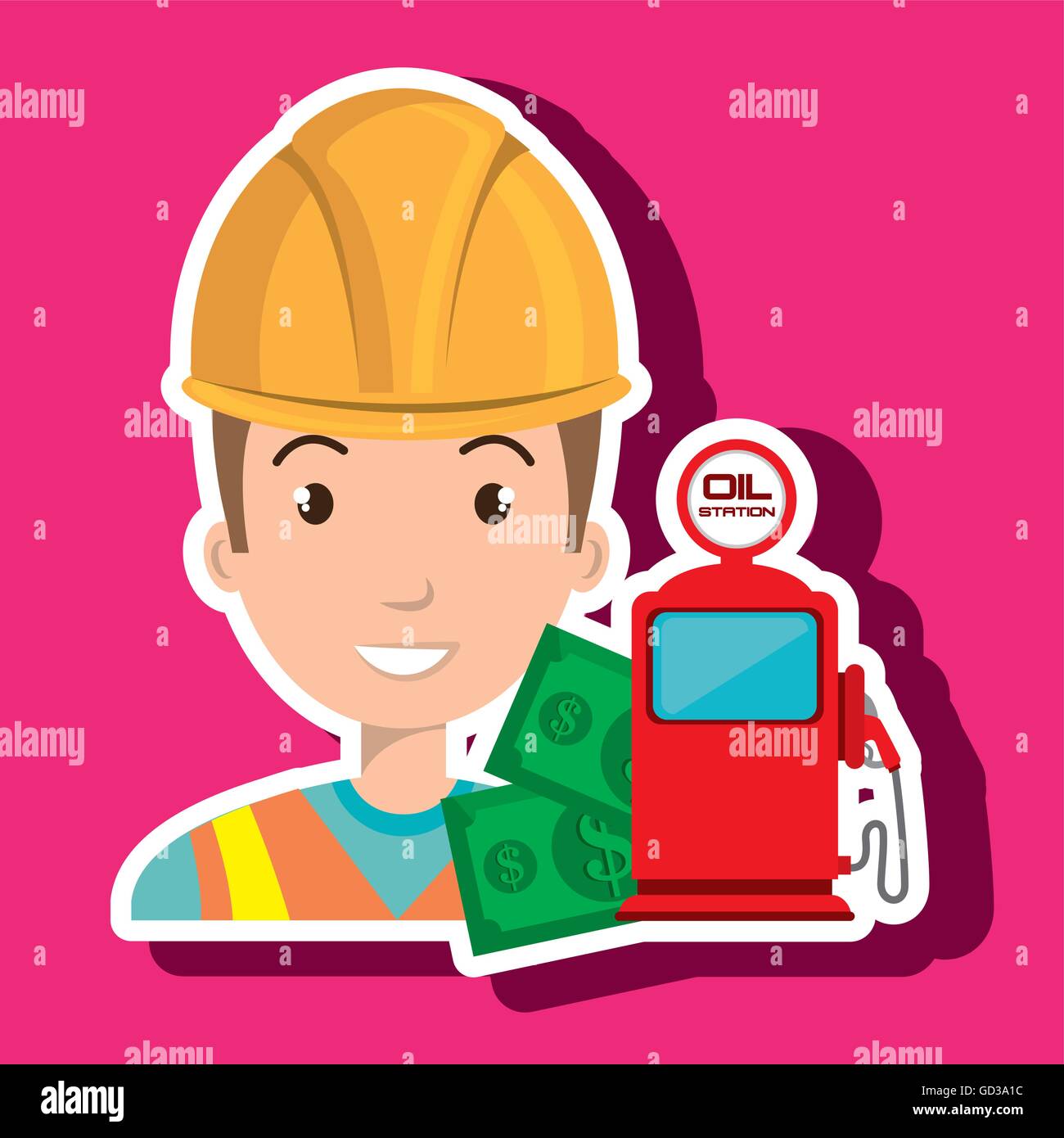 Man the stations Stock Vector Images - Alamy