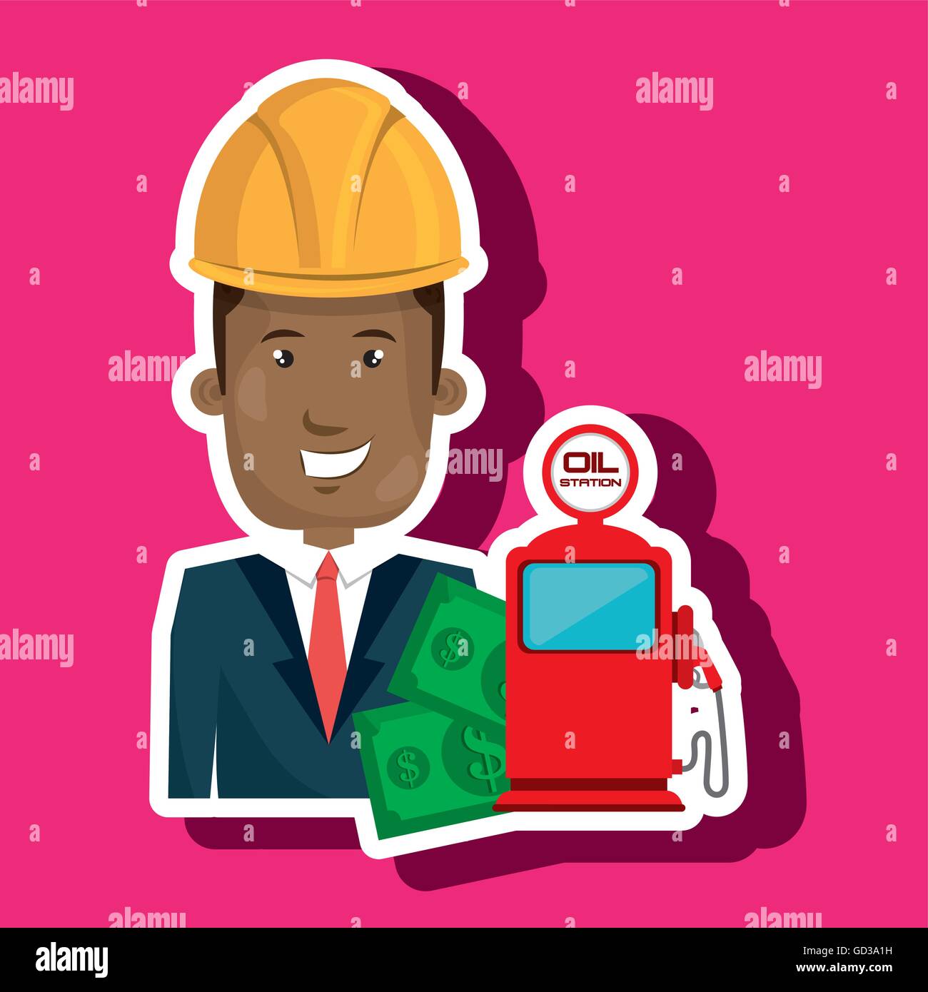 Man the stations Stock Vector Images - Alamy