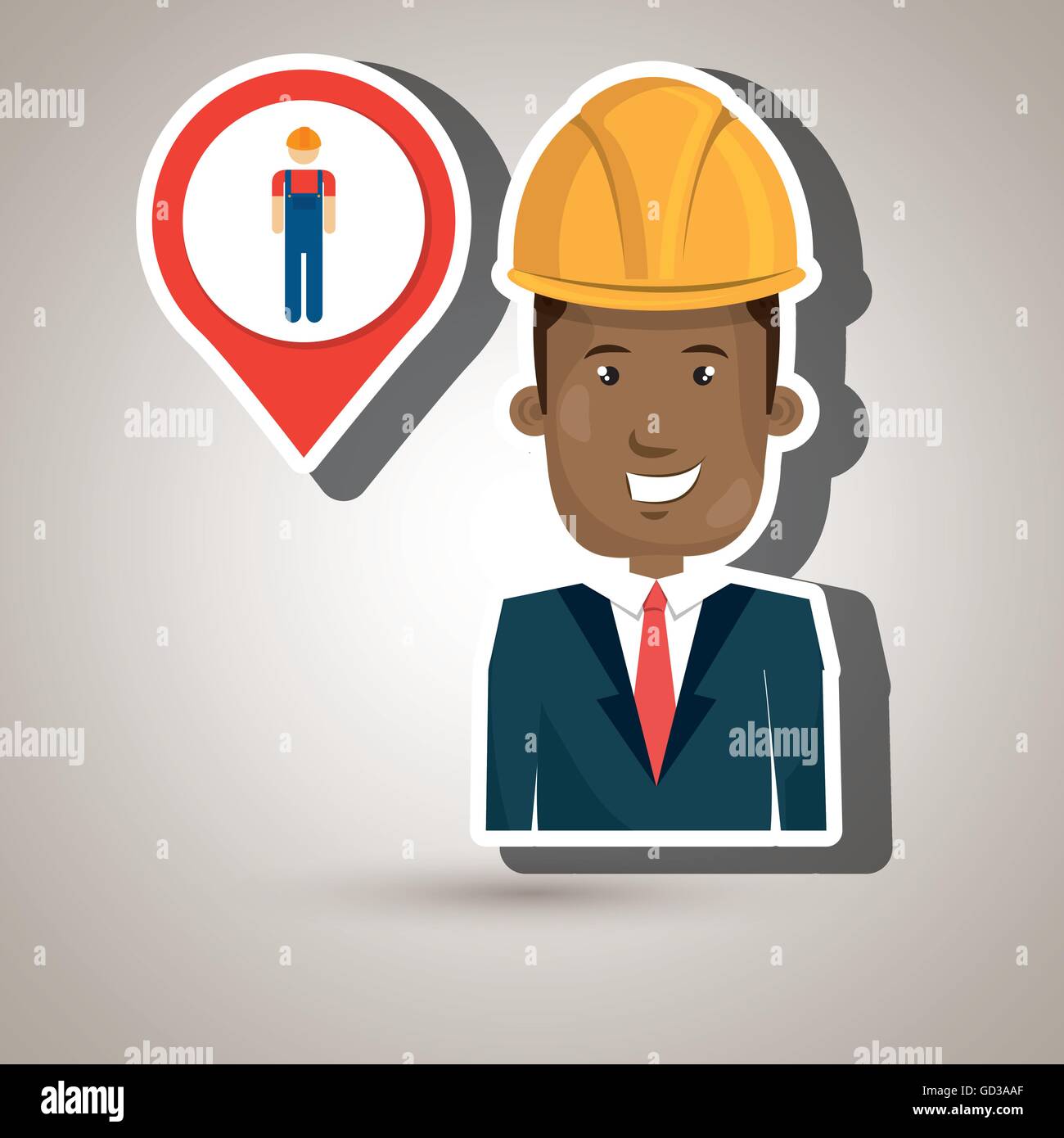 Team industrial workers standing Stock Vector Images - Alamy
