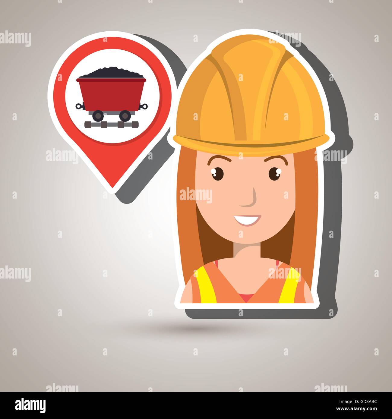 Female mine production Stock Vector Images - Alamy