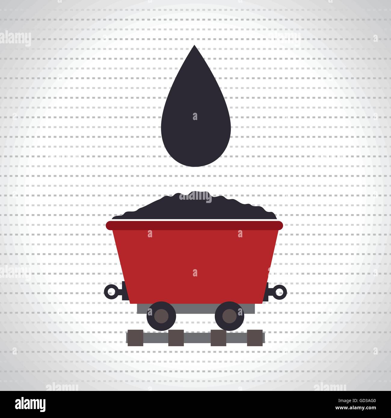 Iron mining landscape Stock Vector Images - Alamy