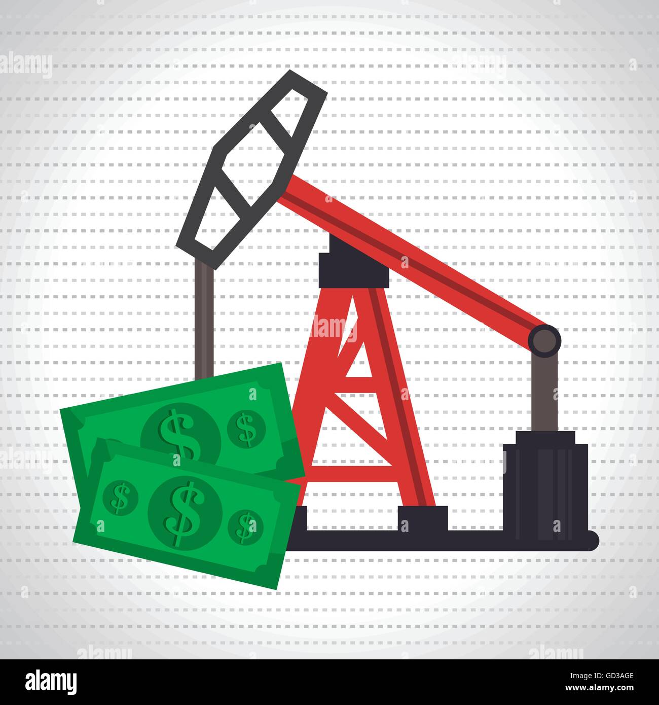 oil and bills isolated icon design Stock Vector Image & Art - Alamy