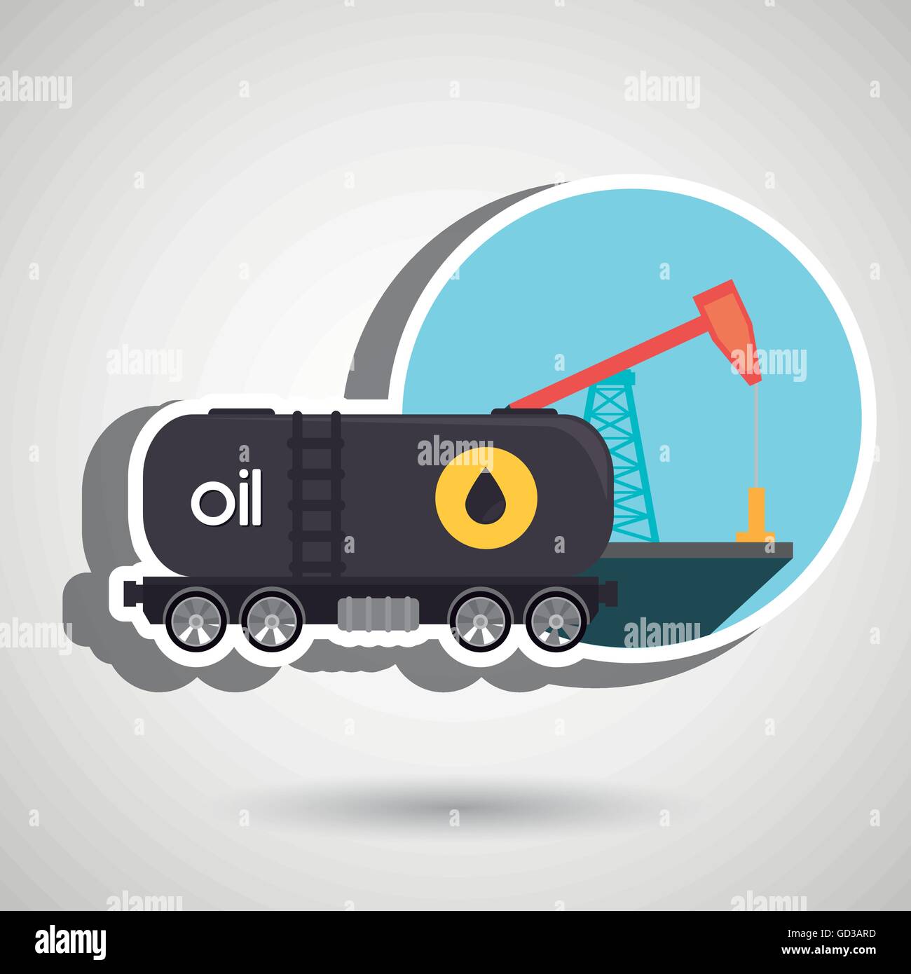 Oil truck isolated icon design Stock Vector Image & Art - Alamy