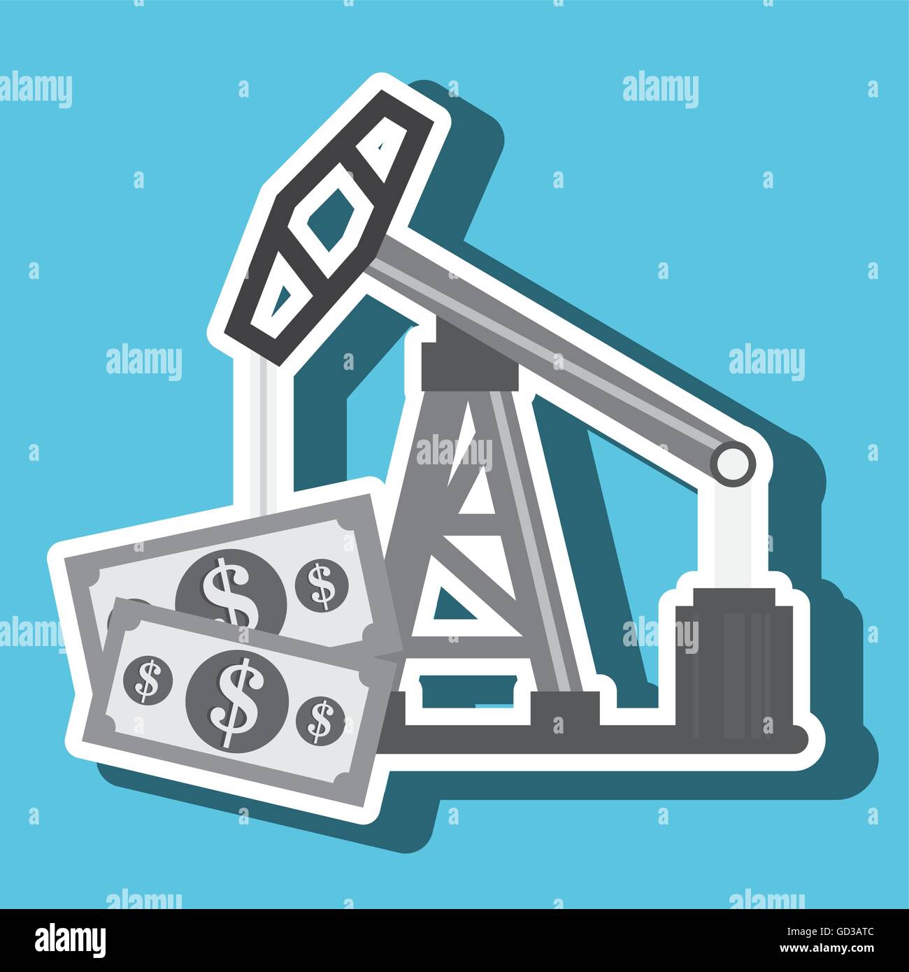 oil and bills isolated icon design Stock Vector Image & Art - Alamy