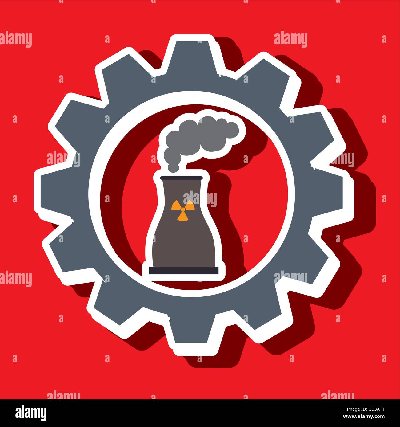 signal of reactor isolated icon design Stock Vector Image & Art - Alamy