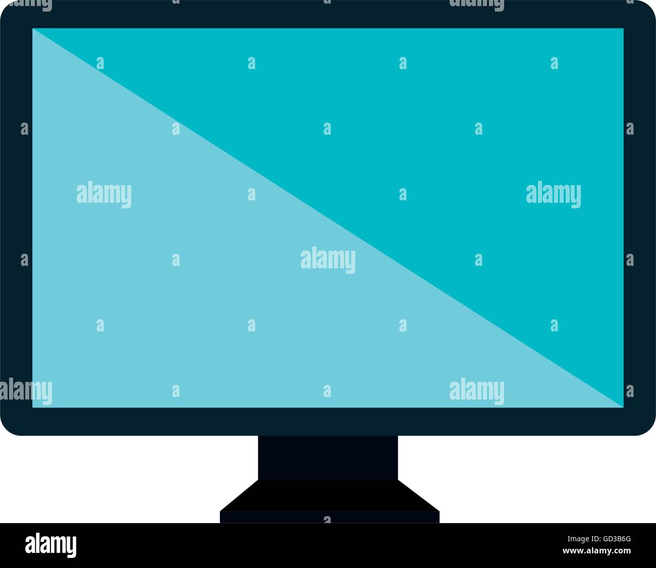 Computer monitor off isolated icon Stock Vector Image & Art - Alamy