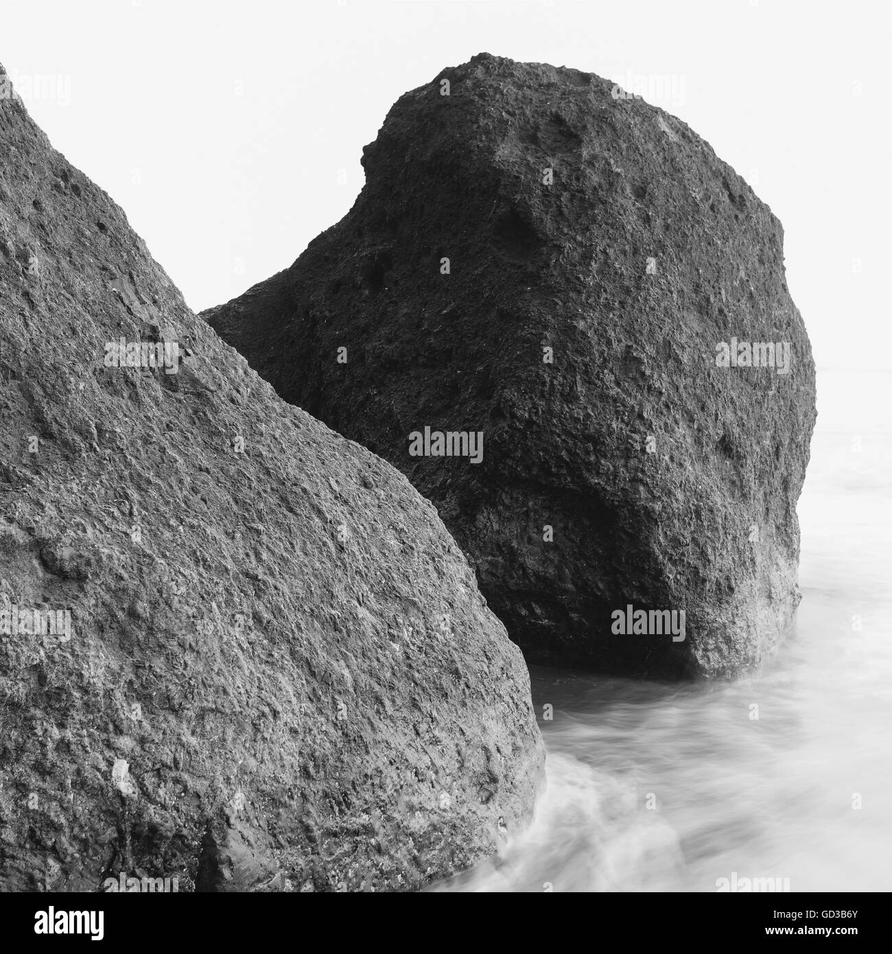 Rock formations, boulders on Ruby Beach Stock Photo - Alamy