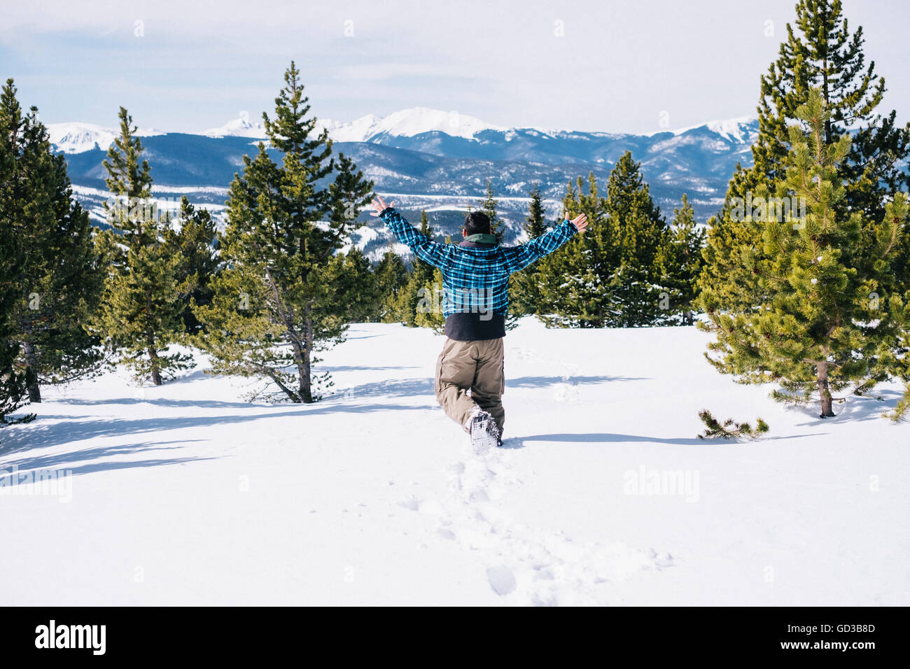 Man running forest on deep hi-res stock photography and images - Alamy