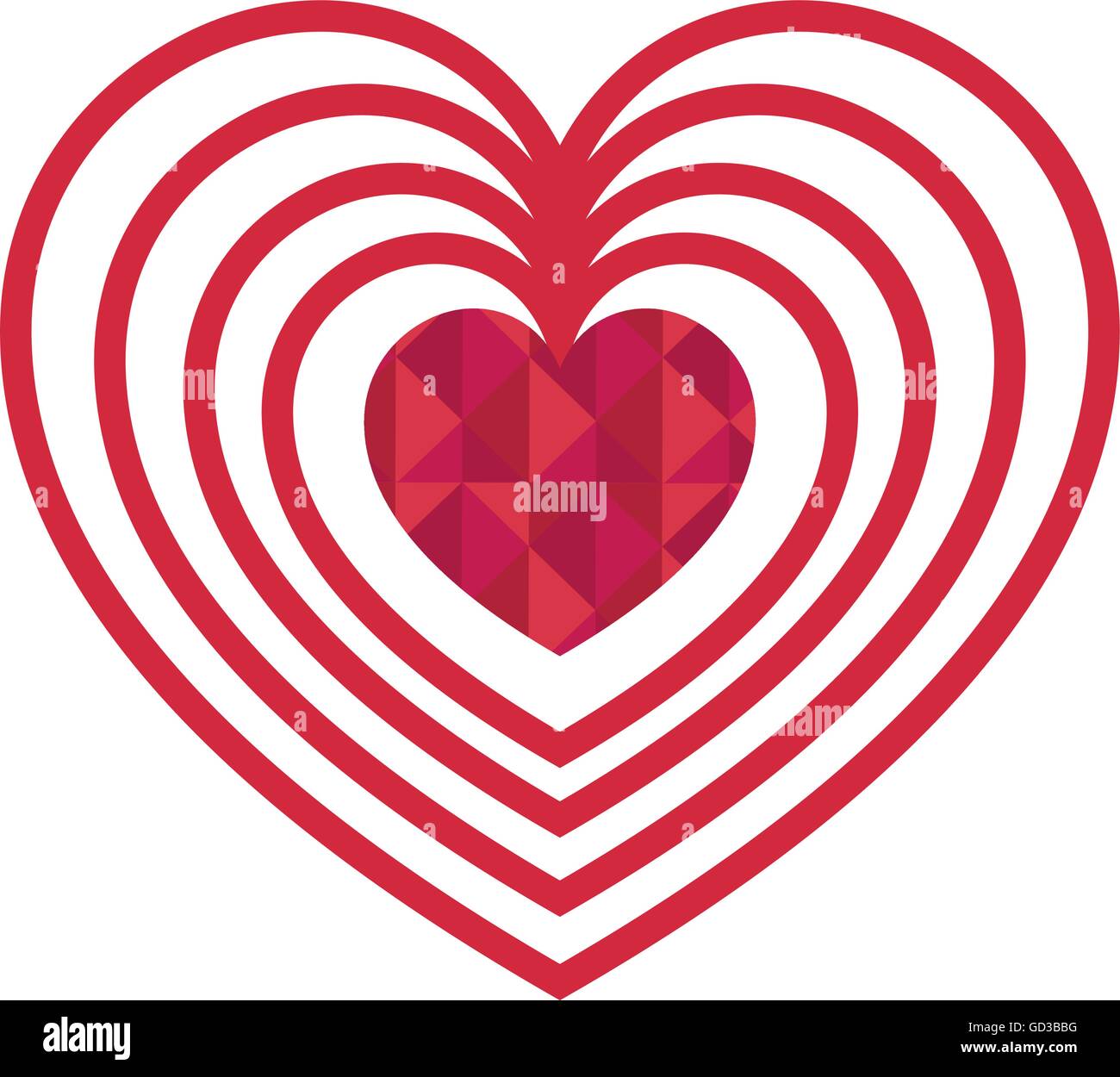 Love and feelings graphic design, vector illustration Stock Vector ...