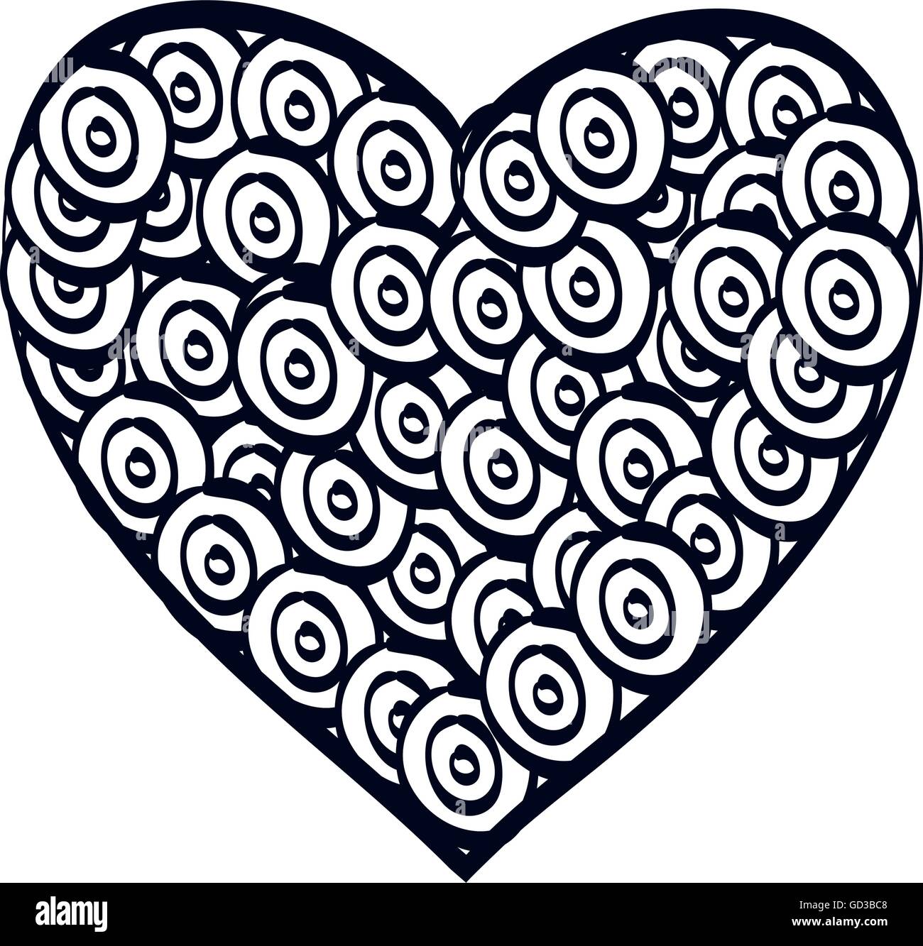 Love and feelings graphic design, vector illustration Stock Vector ...