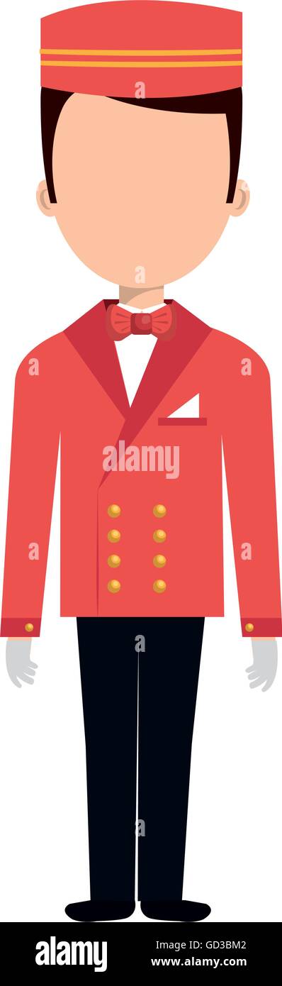 Hotel worker avatar isolated icon Stock Vector Image & Art - Alamy