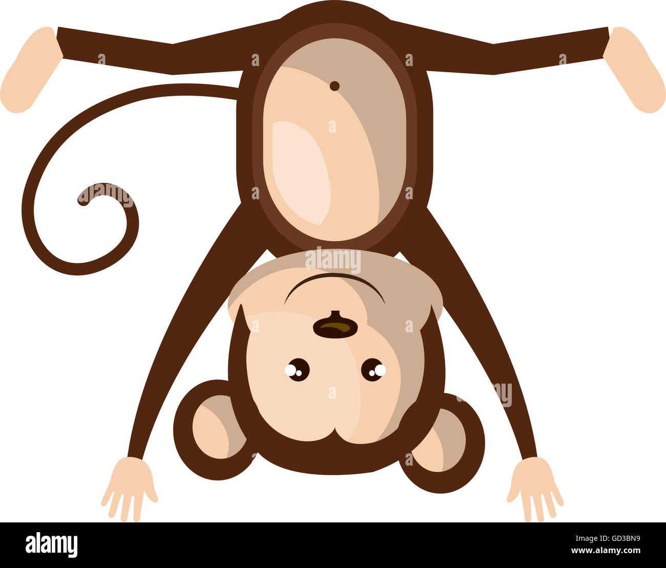 Circus monkey animal cartoon design, vector illustration Stock Vector ...