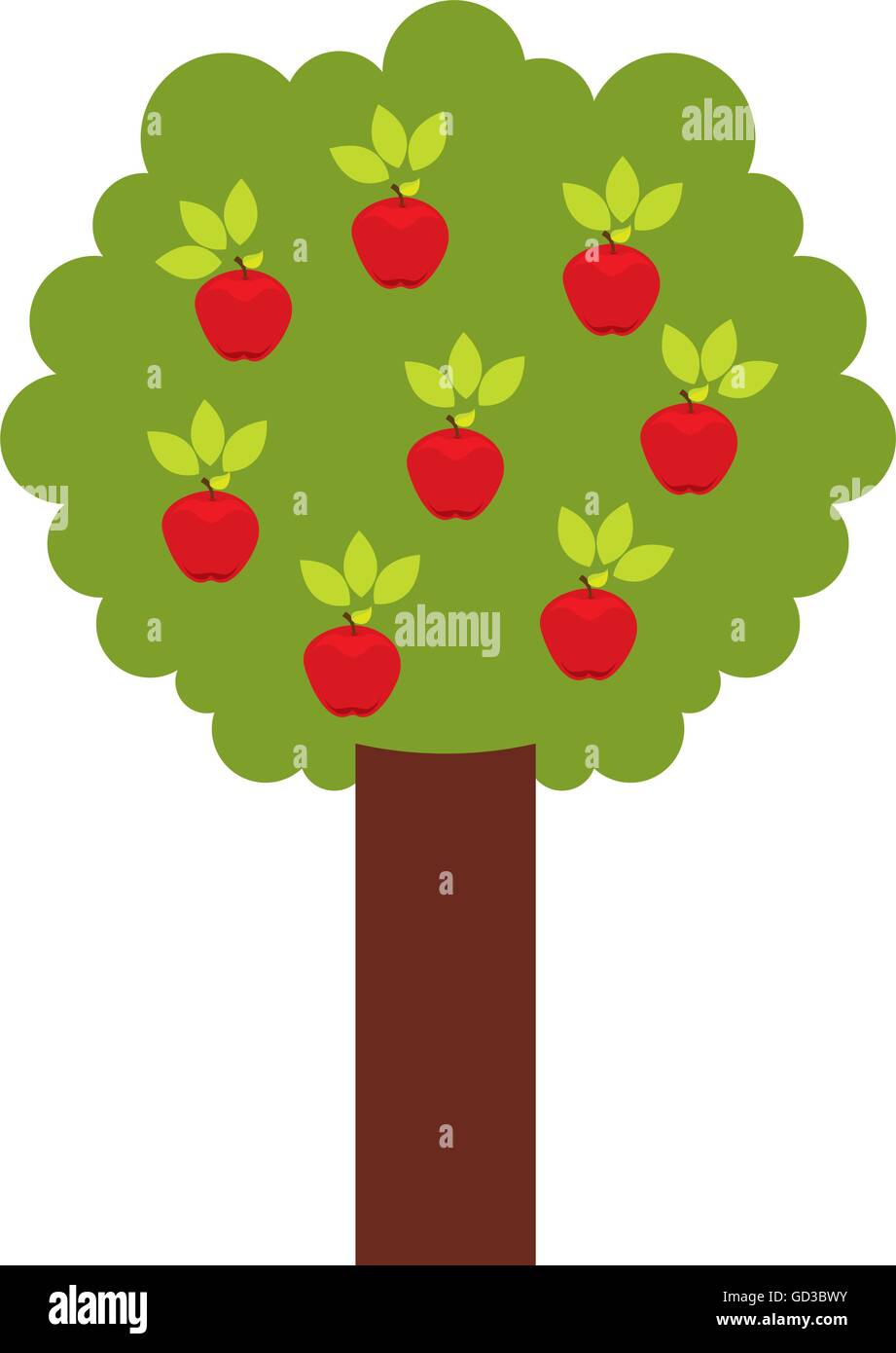 Apple tree roots Stock Vector Images - Alamy