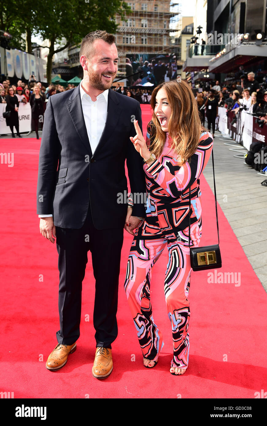 Lisa Snowdon and George Smart attending the European premiere of Jason ...