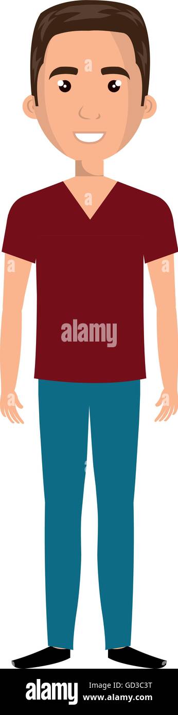 Young male cartoon design, vector illustration Stock Vector Image & Art ...