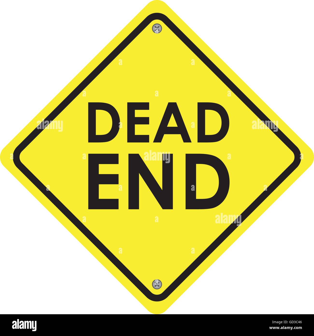 Dead end road sign Stock Vector Images - Alamy