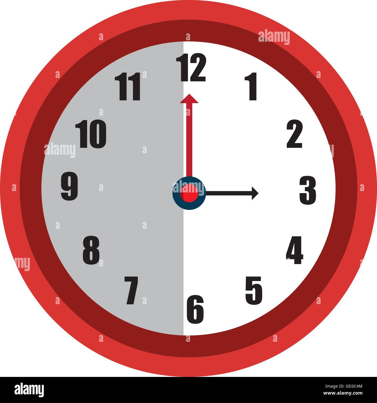 Time and clock isolated graphic design, vector illustration Stock ...