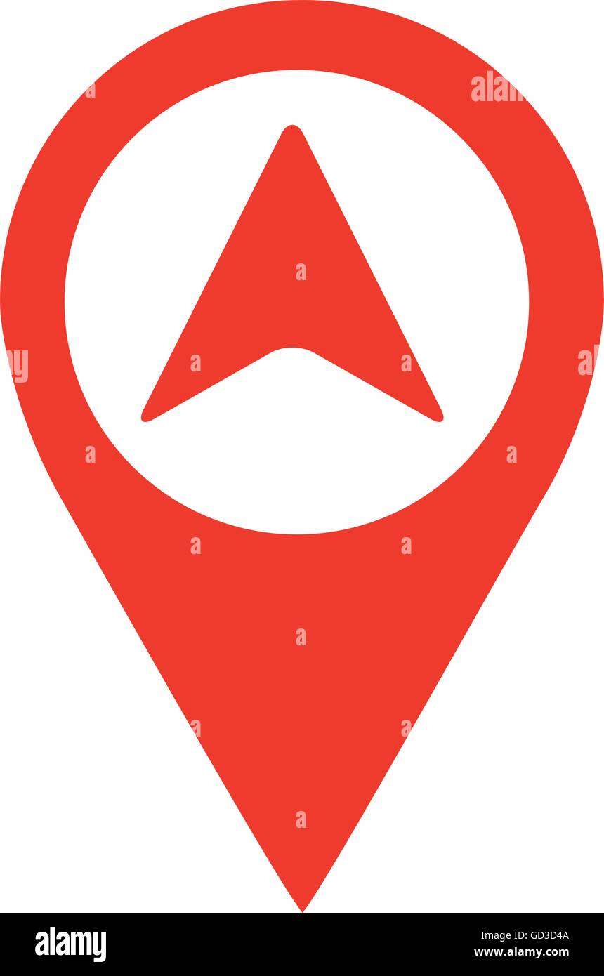 arrow location pin isolated icon design Stock Vector Image & Art - Alamy