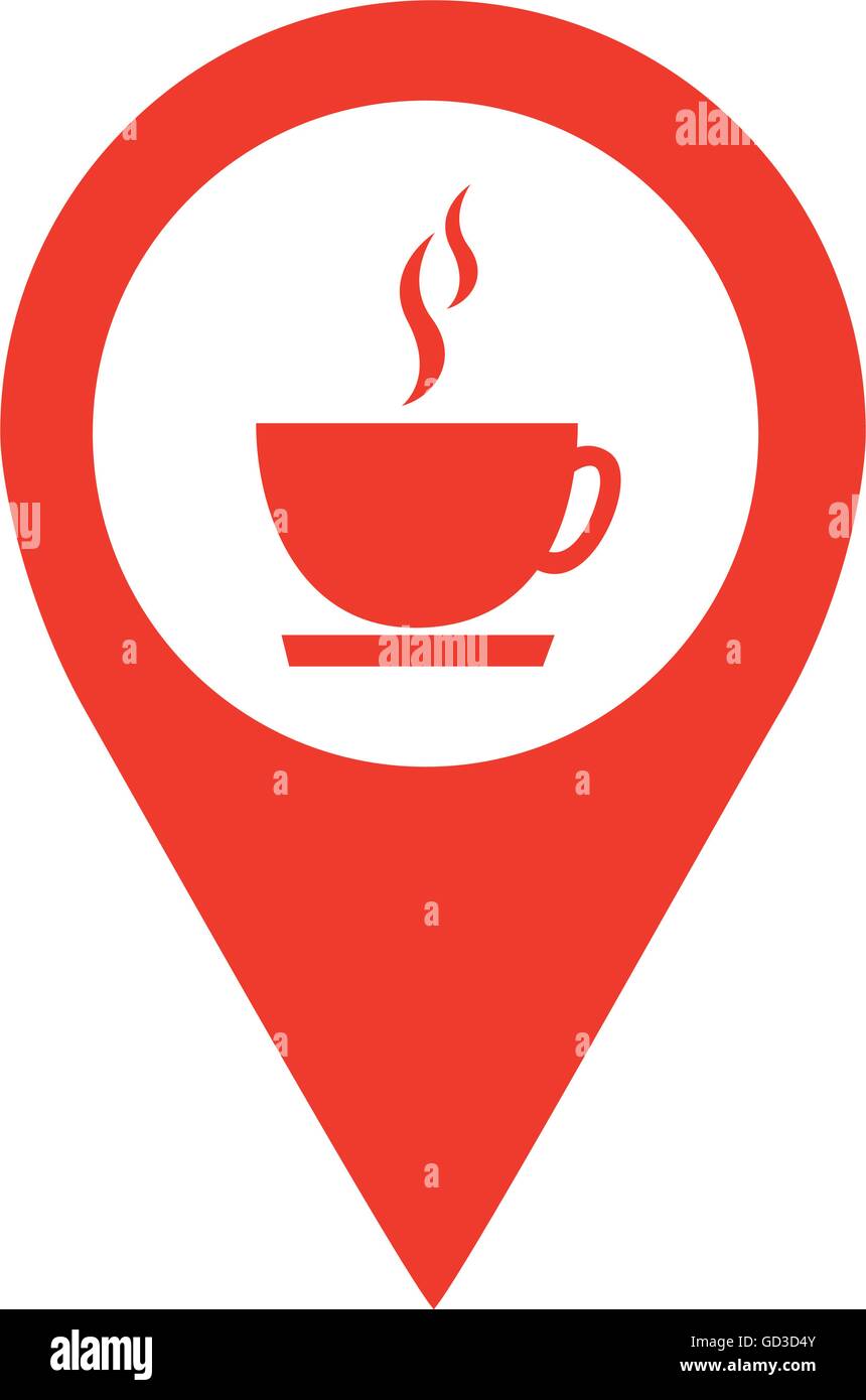 coffee shop location pin isolated icon design Stock Vector Image & Art ...