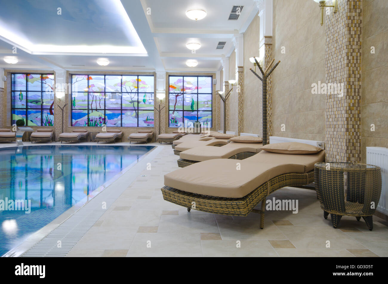 pool in the spa salon Stock Photo - Alamy