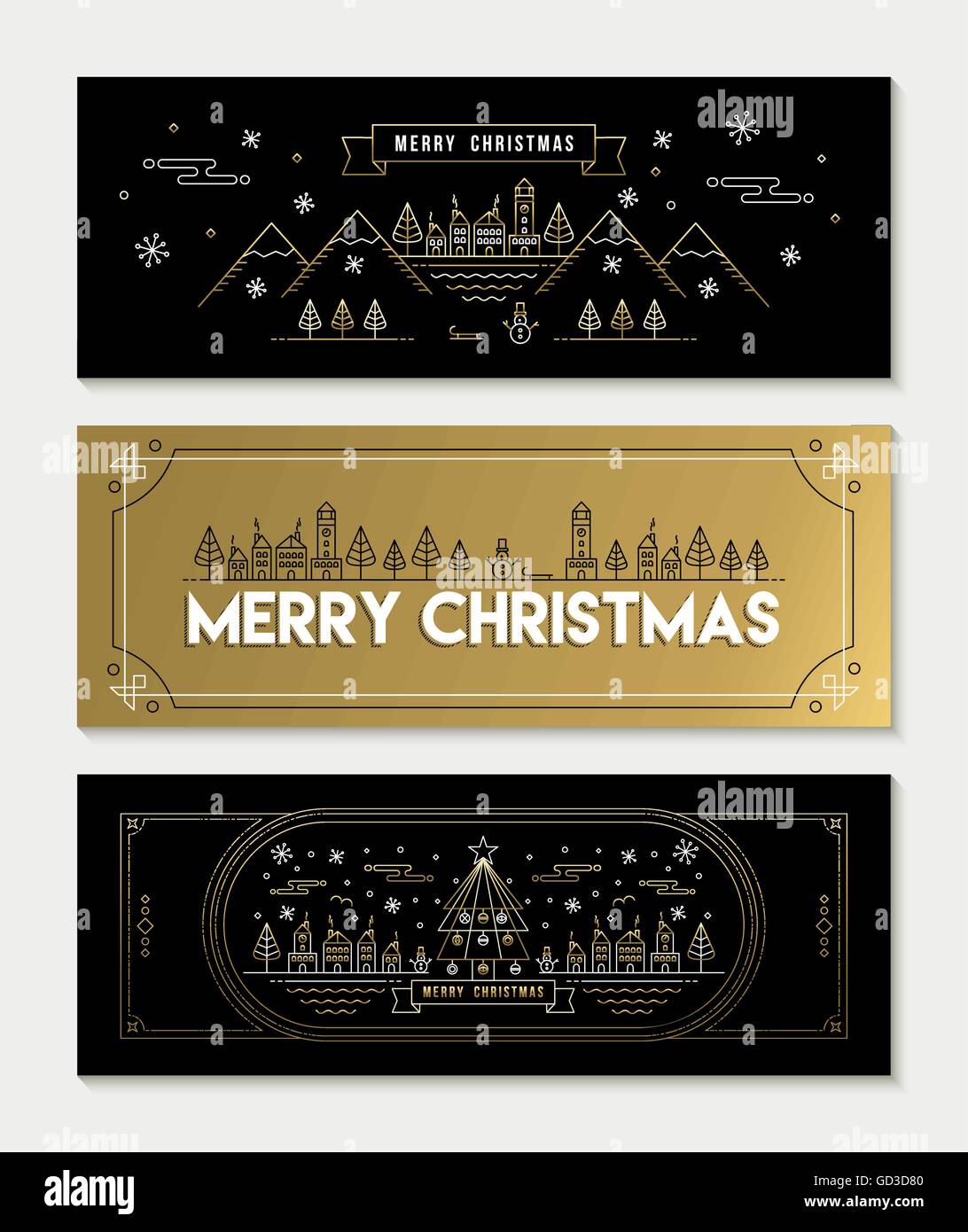 Festive christmas banner template Stock Vector Images - Alamy